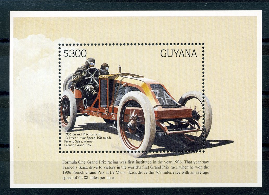 467576) Guyana Blocco 568 **, Automobilistico, Renault